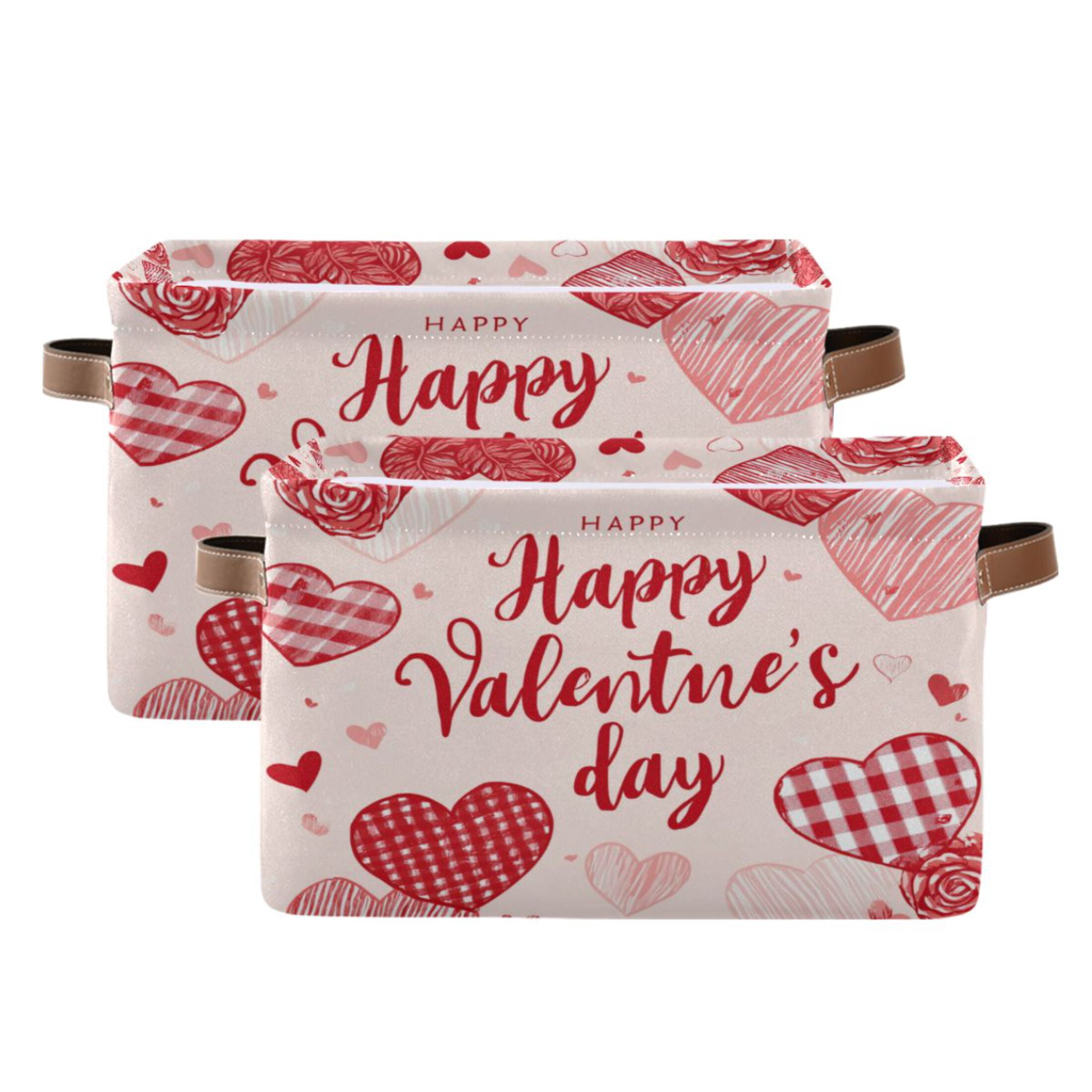 2PCS Square Storage Basket Home Storage Bins Bedroom Storage Basket ...