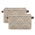 2PCS Square Storage Basket Home Storage Bins Bedroom Storage Basket ...
