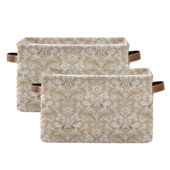 2PCS Square Storage Basket Home Storage Bins Bedroom Storage Basket ...