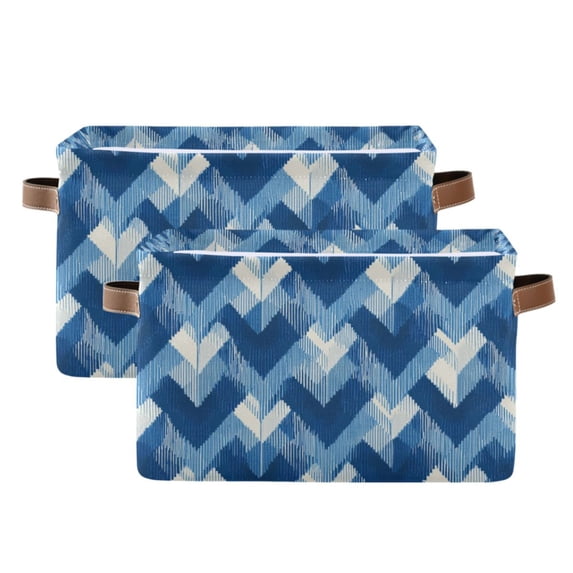 2PCS Square Storage Basket Home Storage Bins Bedroom Storage Basket ...
