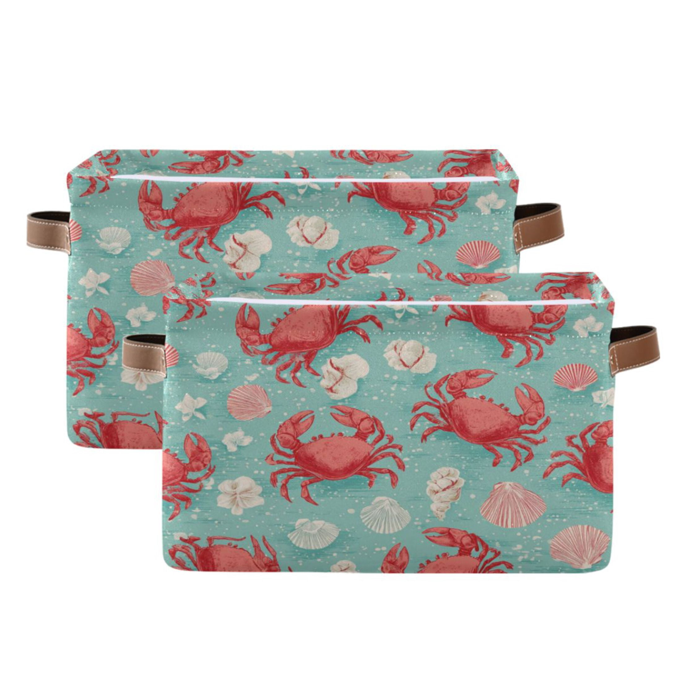 2PCS Square Storage Basket Home Storage Bins Bedroom Storage Basket ...