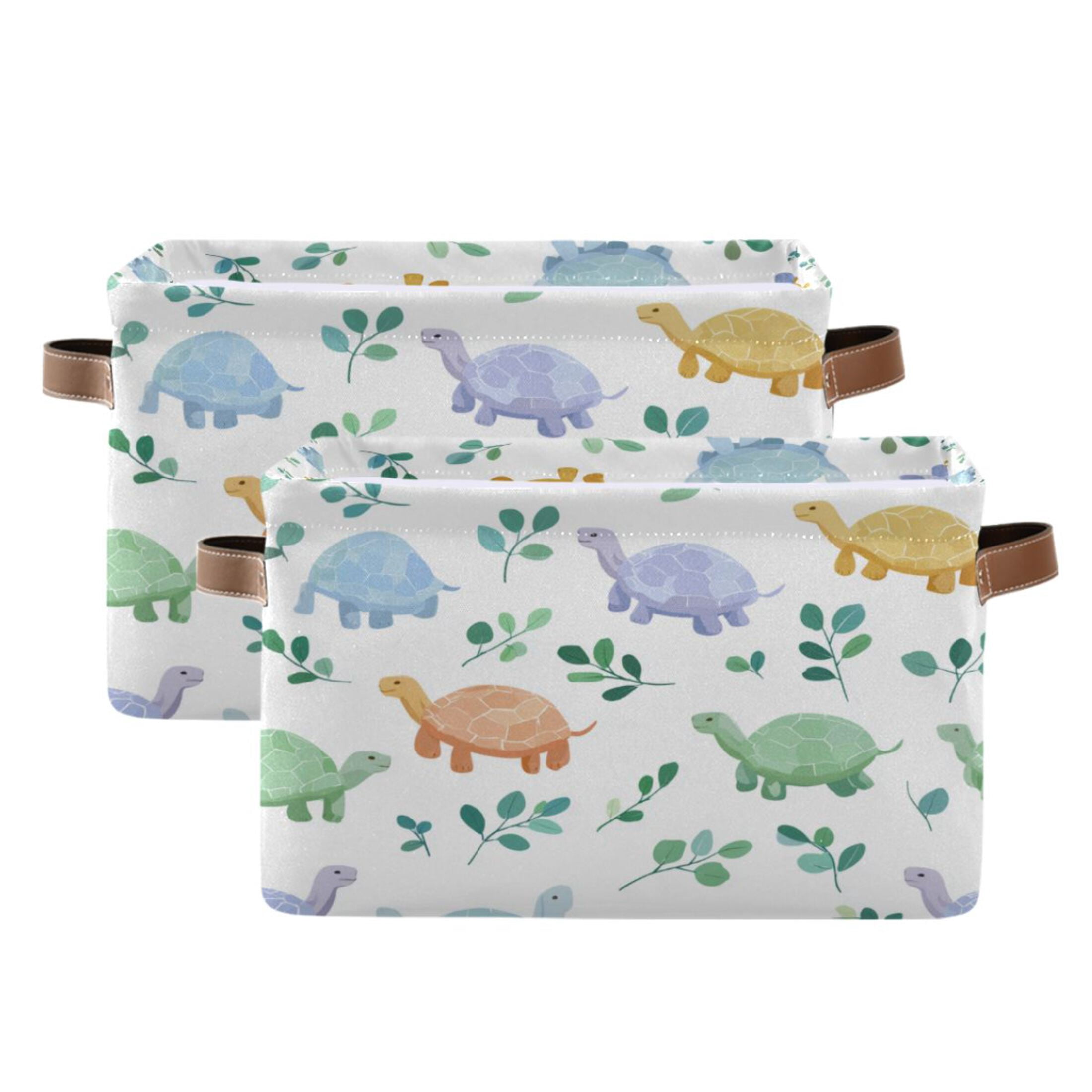 2PCS Square Storage Basket Home Storage Bins Bedroom Storage Basket ...