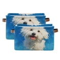 2PCS Square Storage Basket Home Storage Bins Bedroom Storage Basket ...