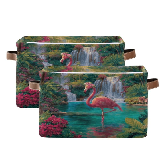 2PCS Square Storage Basket Home Storage Bins Bedroom Storage Basket ...