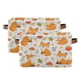 2PCS Square Storage Basket Home Storage Bins Bedroom Storage Basket ...