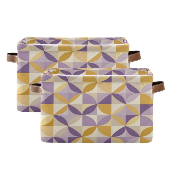 2PCS Square Storage Basket Home Storage Bins Bedroom Storage Basket ...