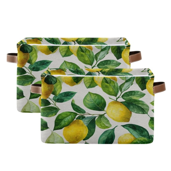 2PCS Square Storage Basket Home Storage Bins Bedroom Storage Basket ...