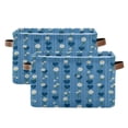 2PCS Square Storage Basket Home Storage Bins Bedroom Storage Basket ...