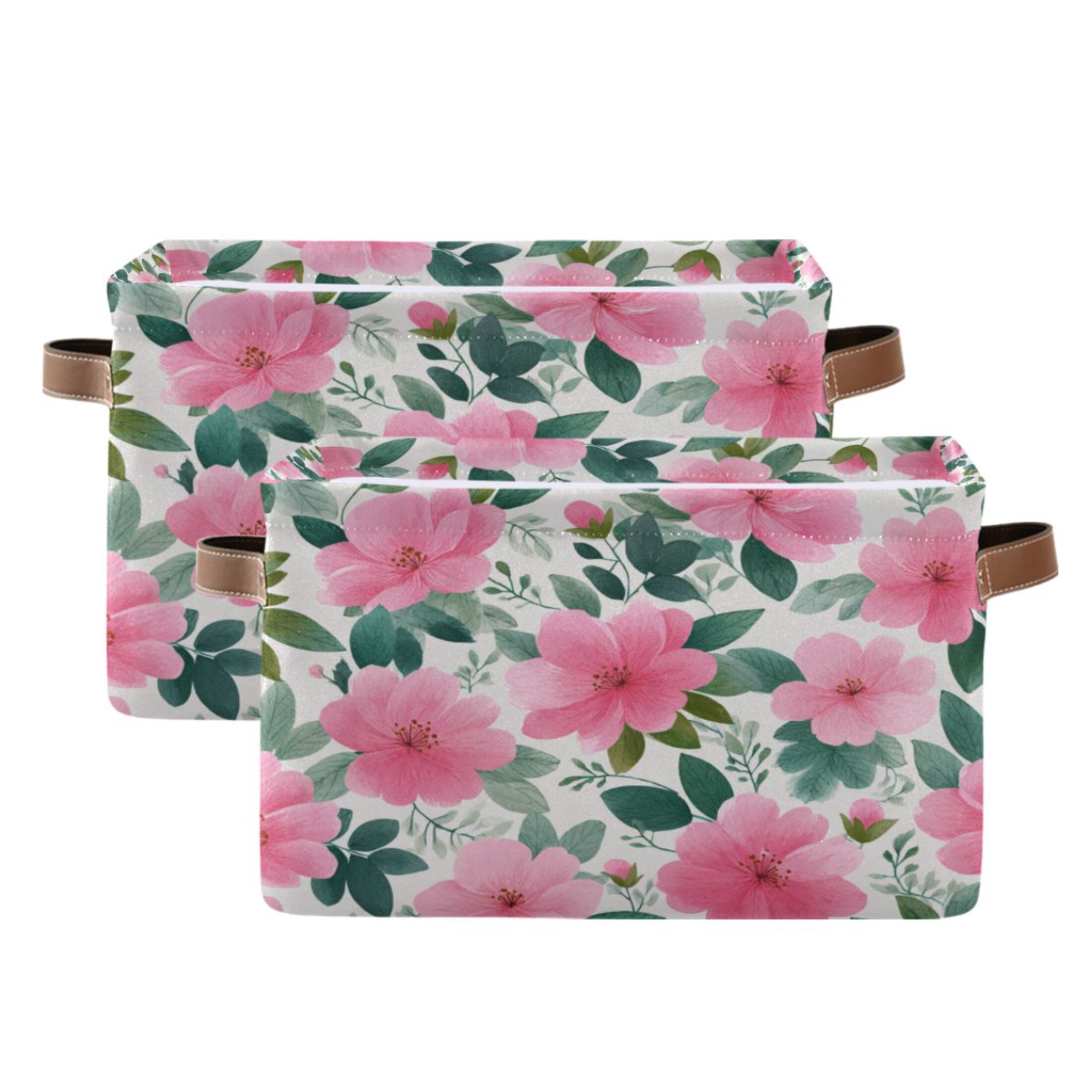 2PCS Square Storage Basket Home Storage Bins Bedroom Storage Basket ...