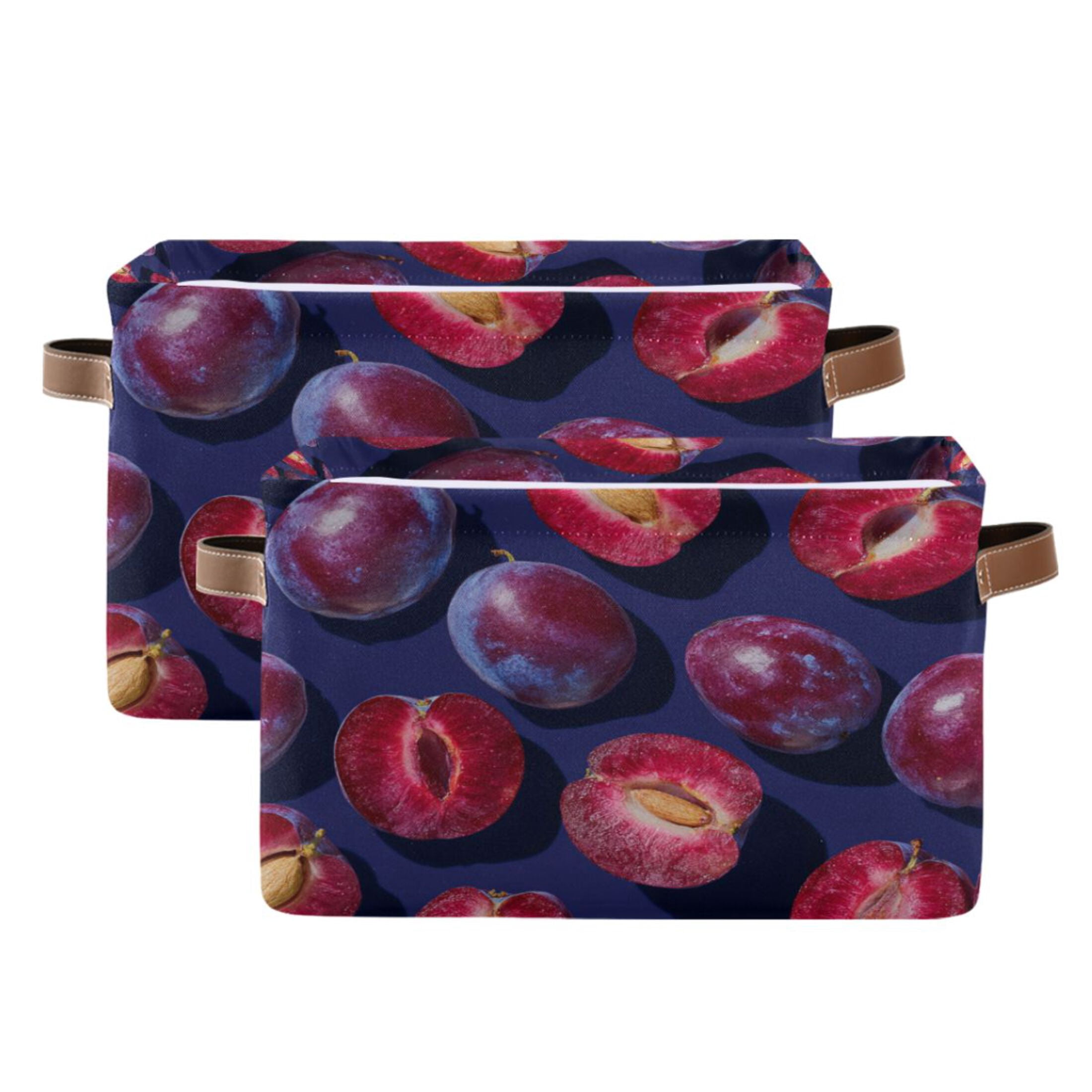 2PCS Square Storage Basket Home Storage Bins Bedroom Storage Basket ...