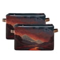 2PCS Square Storage Basket Home Storage Bins Bedroom Storage Basket ...