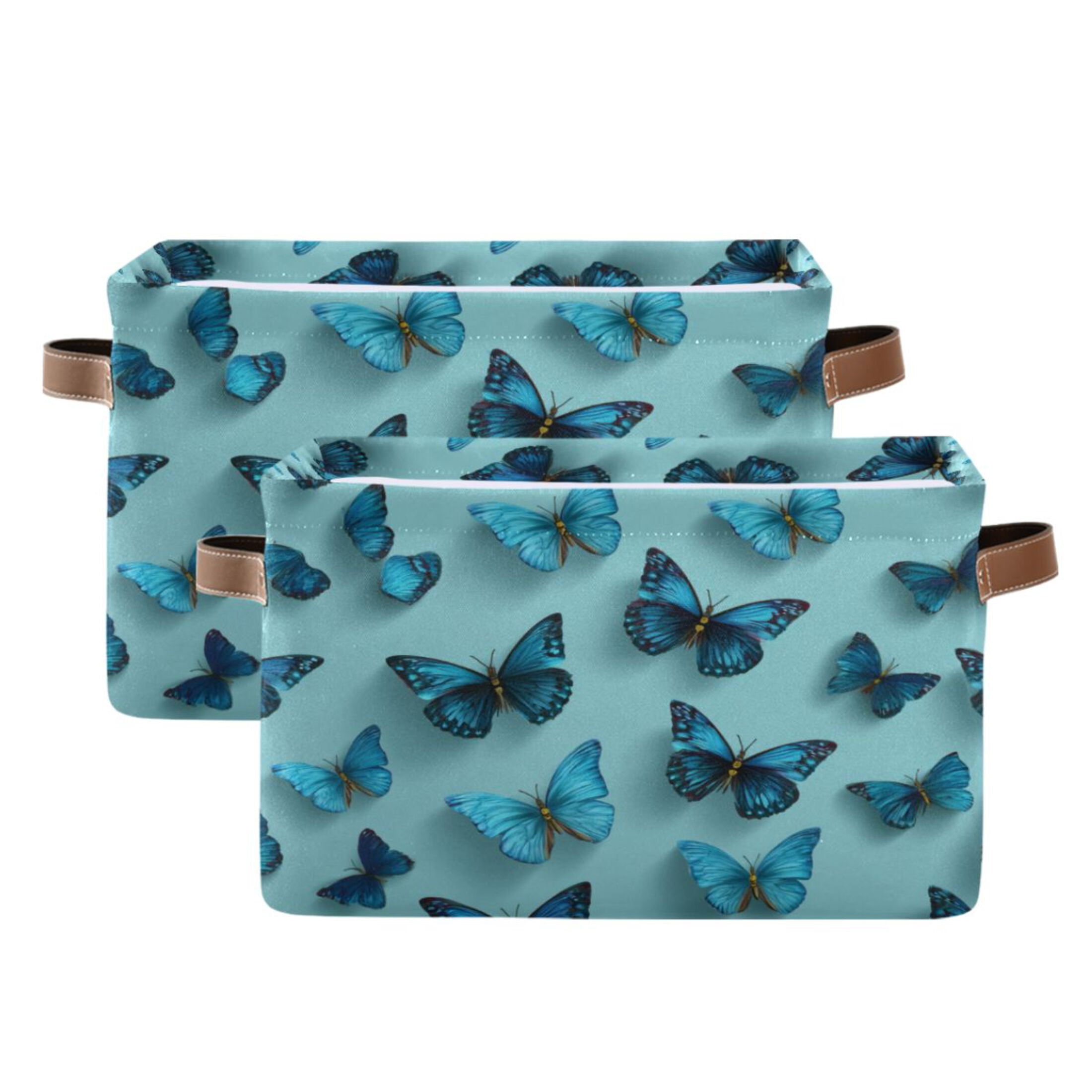 2PCS Square Storage Basket Home Storage Bins Bedroom Storage Basket ...