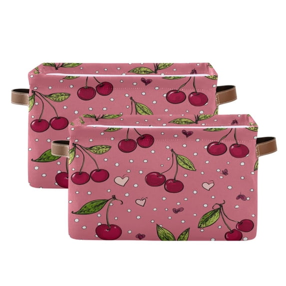 2PCS Square Storage Basket Home Storage Bins Bedroom Storage Basket ...