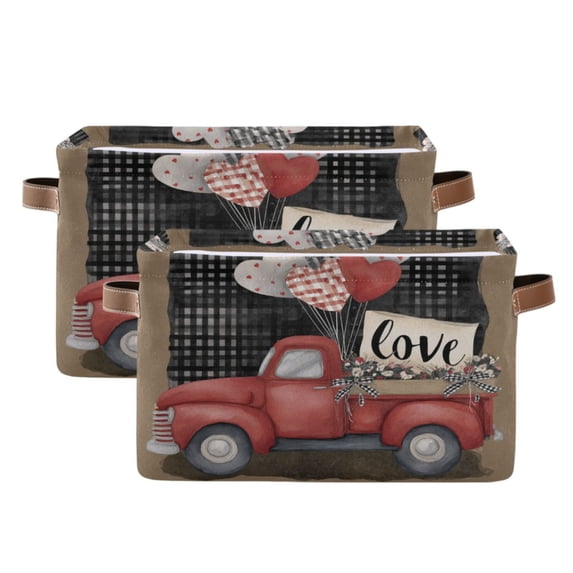 2PCS Square Storage Basket Home Storage Bins Bedroom Storage Basket ...