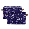 2PCS Square Storage Basket Home Storage Bins Bedroom Storage Basket ...