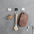 2PCS Stainless Sponge Holder, No Drilling Caddy for Sponges And Cloths ...