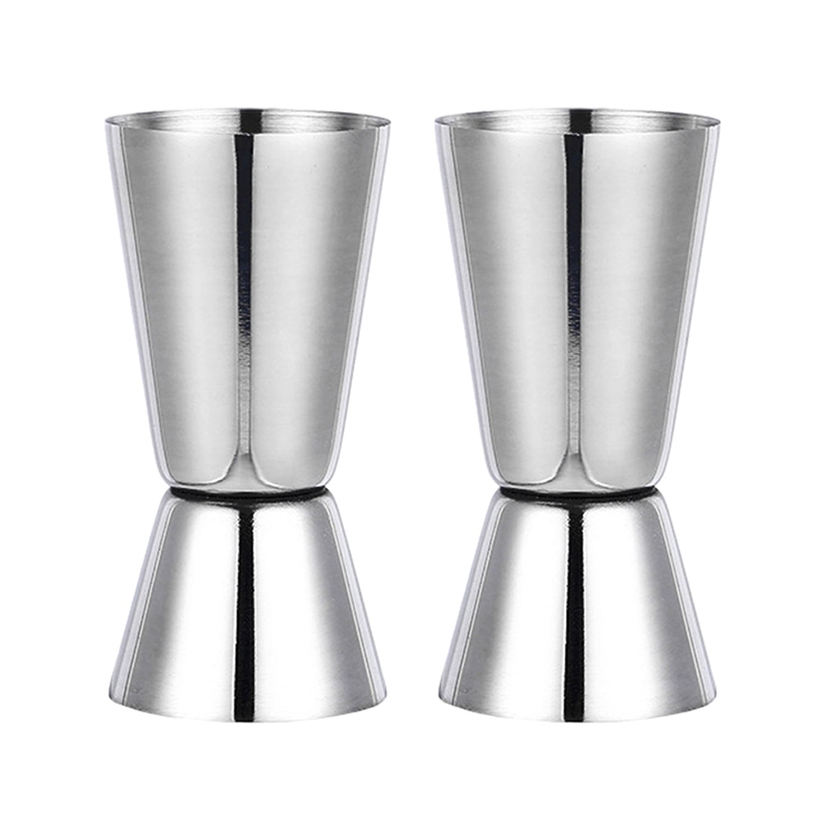 2PCS Stainless Steel Double-Head Measuring Cup,Cocktail and Wine ...