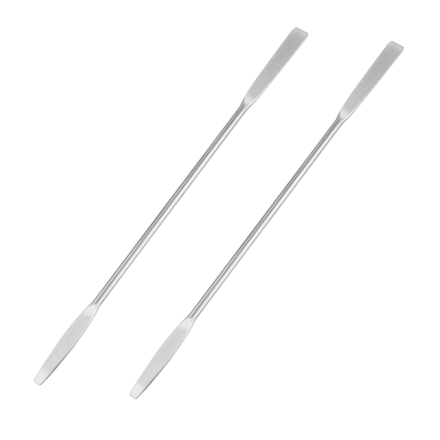 2PCS Stainless Steel Lab Laboratory Mini Double-Ended Spatula Micro ...