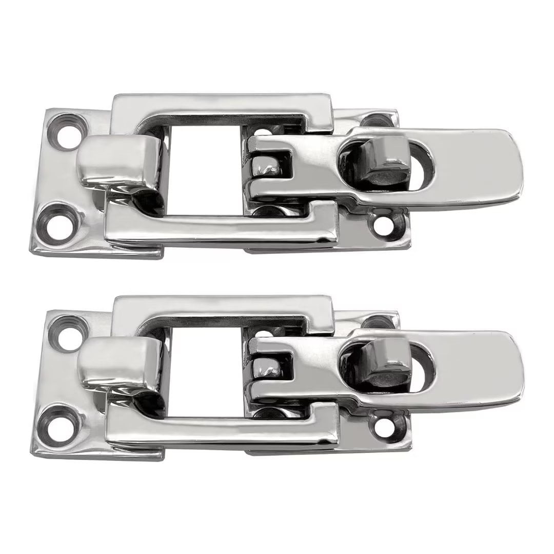 2PCS Stainless Steel Marine Anti-Rattle Door Lock Latch Boat Fastener ...