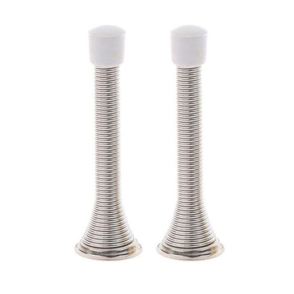 2PCS Stainless Steel Spring Door Stopper for Wall and Door Protection ...