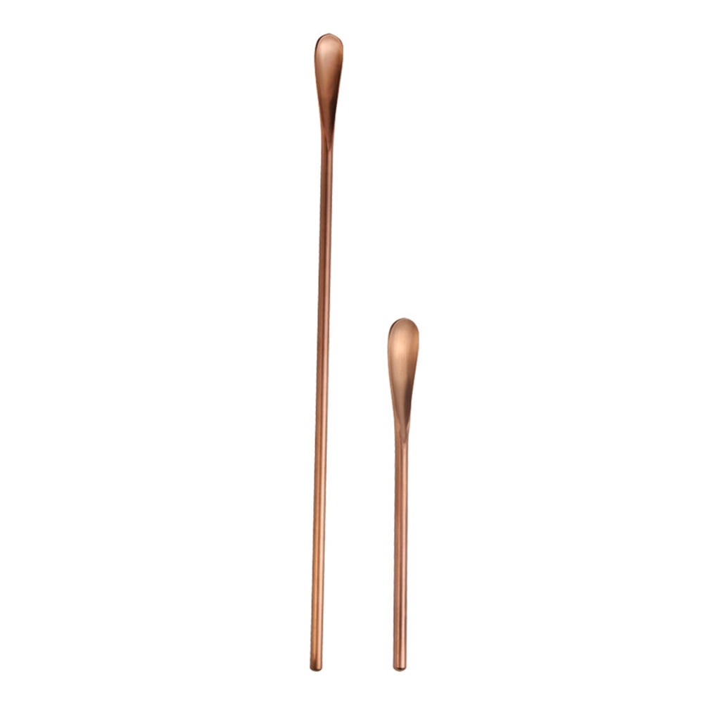 2PCS Stainless Steel Stirring Spoons Bar Mixing Spoon Cocktail Shaker ...