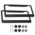Ossuret Black Metal License Plate Frame, Durable Stainless Steel ...