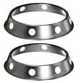2PCS Stainless Steel Wok Ring Metallic Universal Size for Gas Stove ...