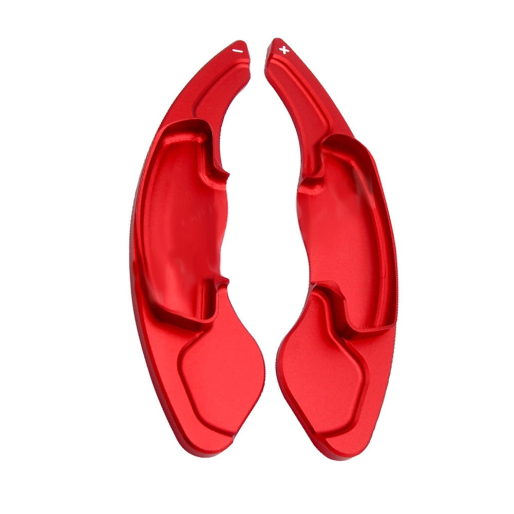 2PCS Steering Wheel Gear Shift Paddle Red Shifter Extension Replacement ...