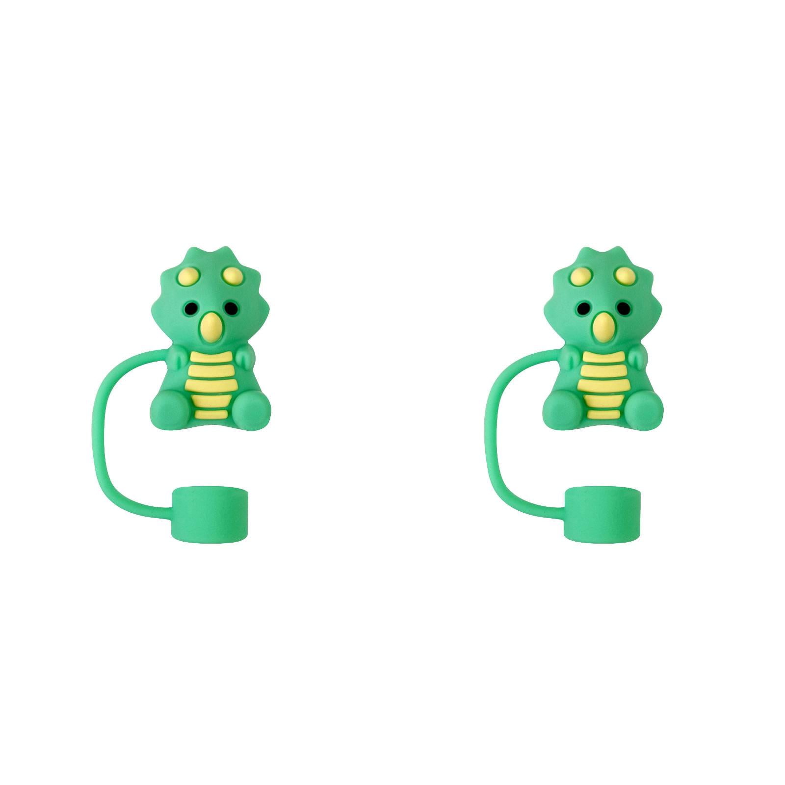 2PCS Straw Cover Cap, Silicone Sea Animal Straw Topper, 10mm 0.4in Dust ...