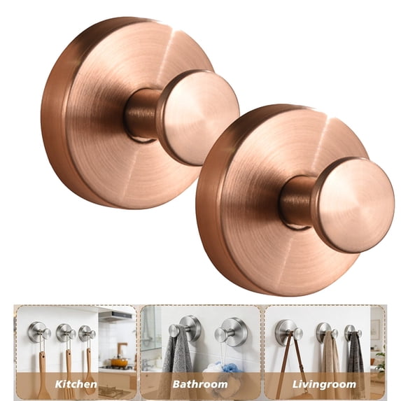 2PCS Suction Cup Hooks, Shower Hooks No Drill, Heavy Duty Wall Hooks ...