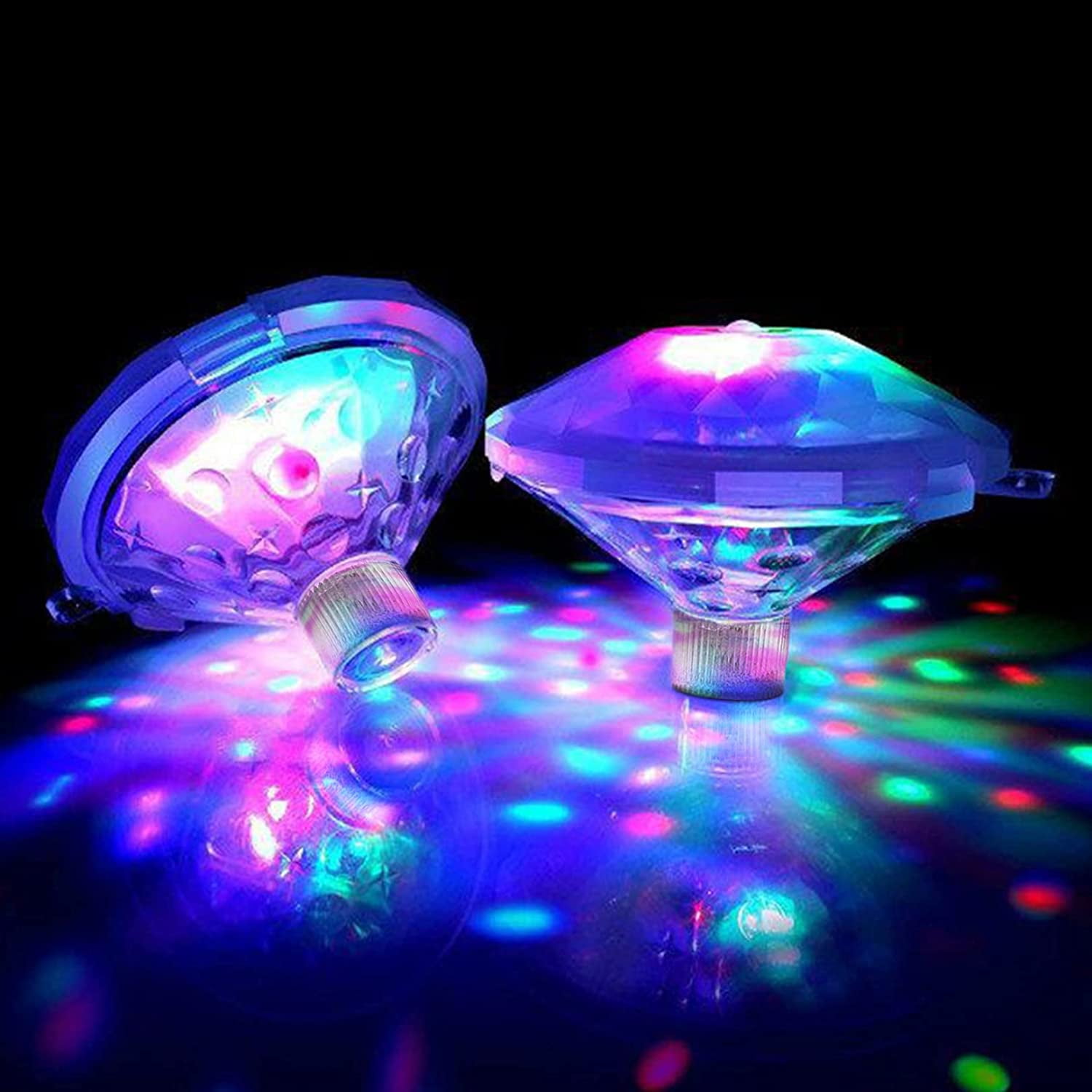 2PCS Swimming Pool Lights,LED Color Changing Floating Lights with 8 ...