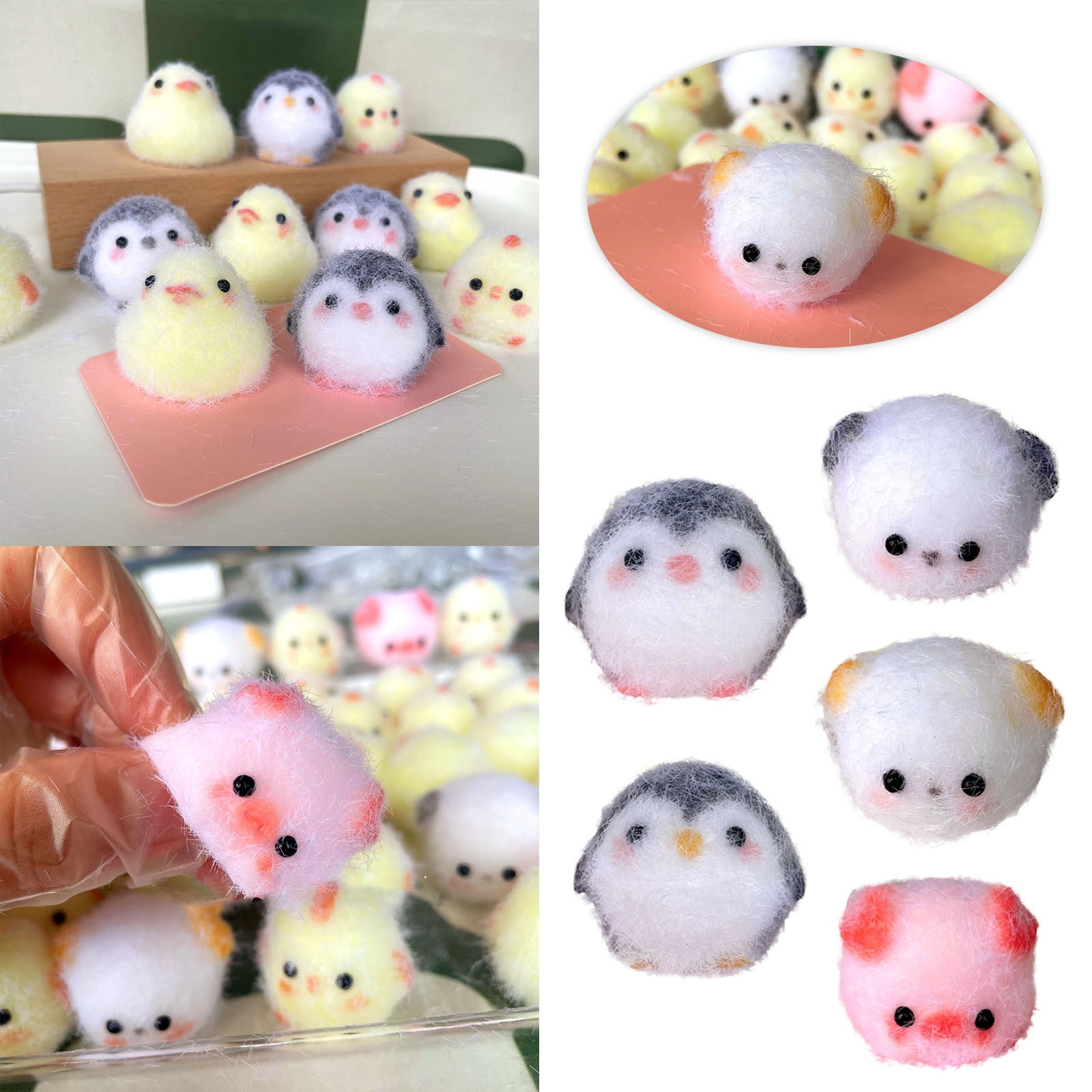 2PCS Taba Squishy Keychain, Hamster, Fufu Squishy Toy, Stress Relief ...