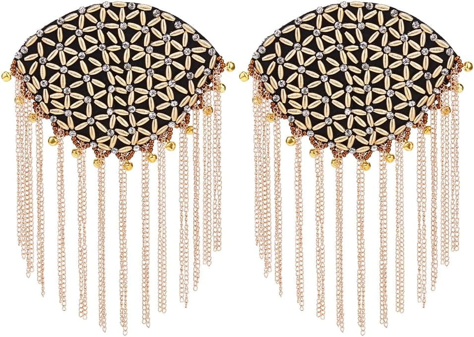 2PCS Tassel Shoulder Shoulder Brooch Pin Epaulette Shoulders Retro ...