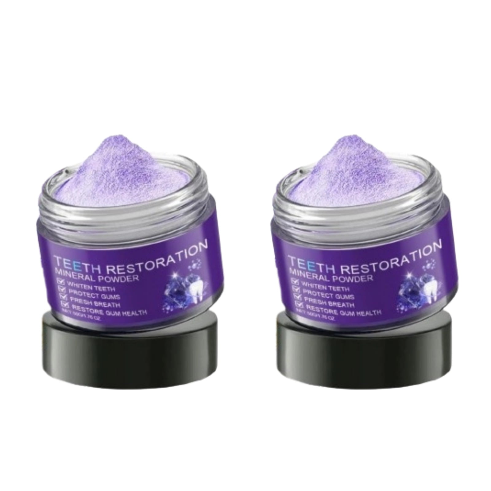 2PCS Teeth Restoration Mineral Powder, Dental Restoration Mineral ...