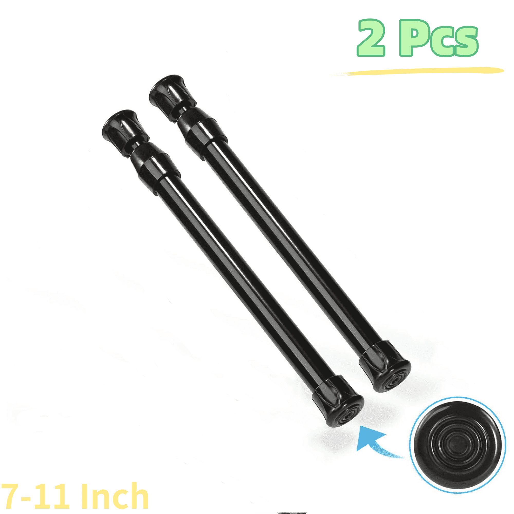 2PCS Tension Rod, Ludolm Small Tension Rods for Windows, No Drilling ...