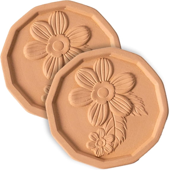 2PCS Terracotta Brown Sugar Saver, Reusable Keeper Terra Cotta Softener ...
