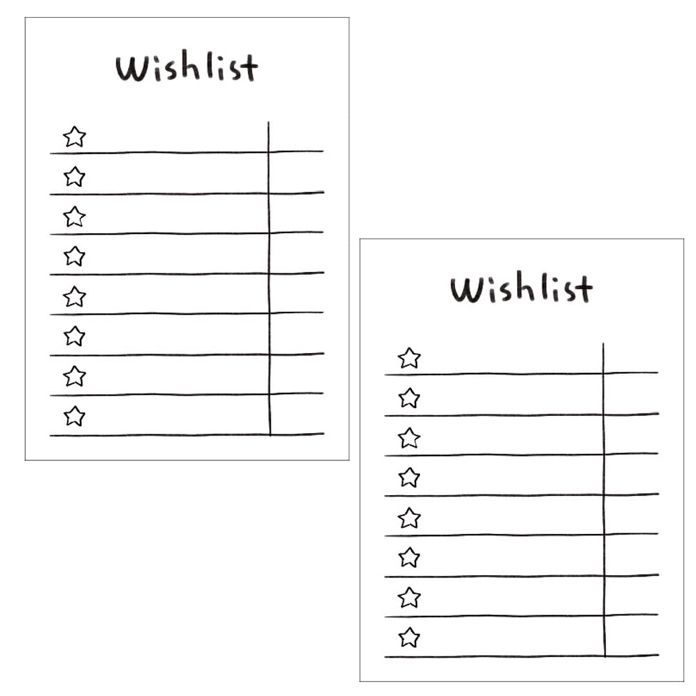 2PCS To Do List Notepad 65*x89mm, Simple Checklist, Cute Design for ...
