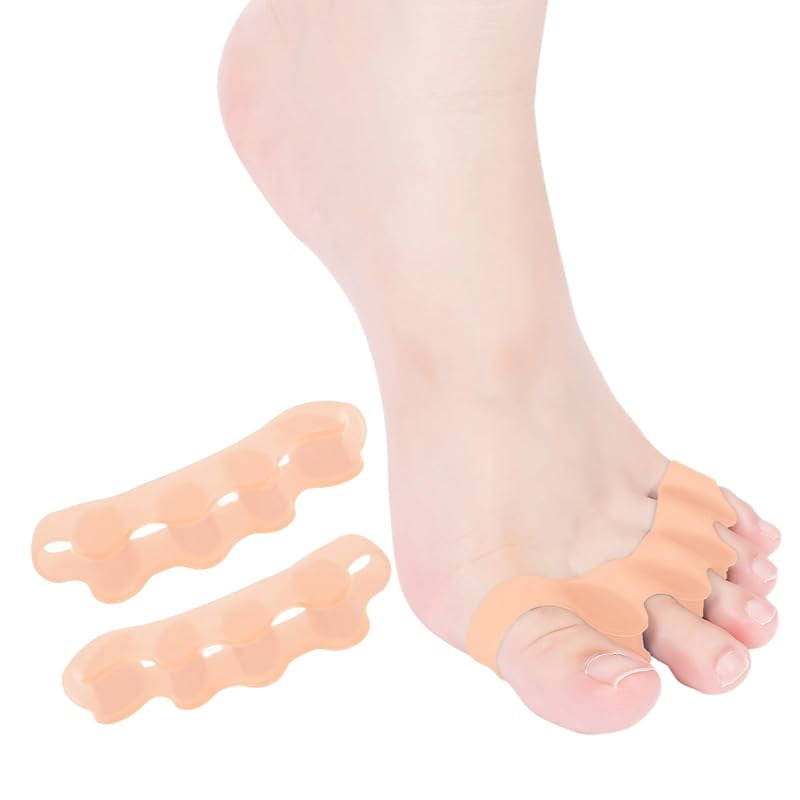 2PCS Toe Spacers for Women and Men, Toe Separators for Pedicure, Bunion ...