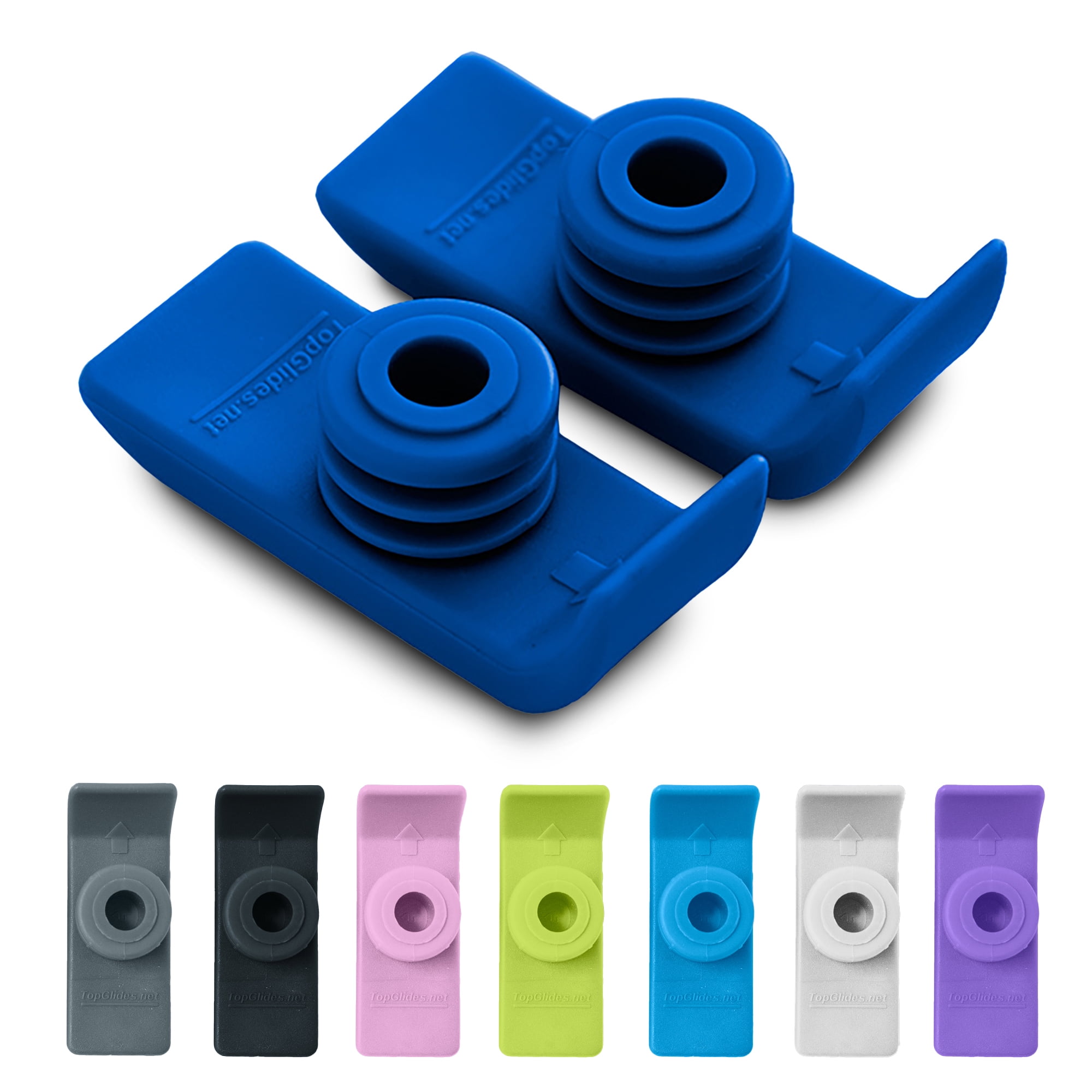 2PCS Top Glides TuffSki Walker Ski Glides - 1 Pair (Dark Blue ...