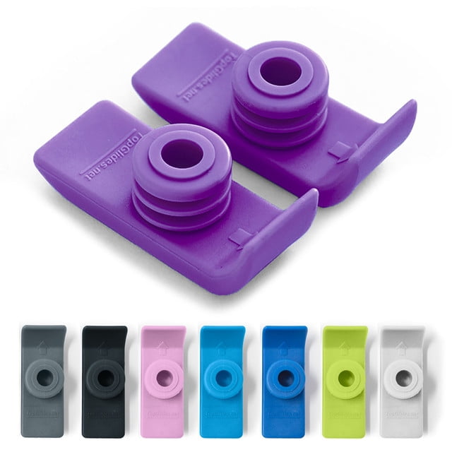 2PCS Top Glides TuffSki Walker Ski Glides - 1 Pair (Purple) - Walmart.com