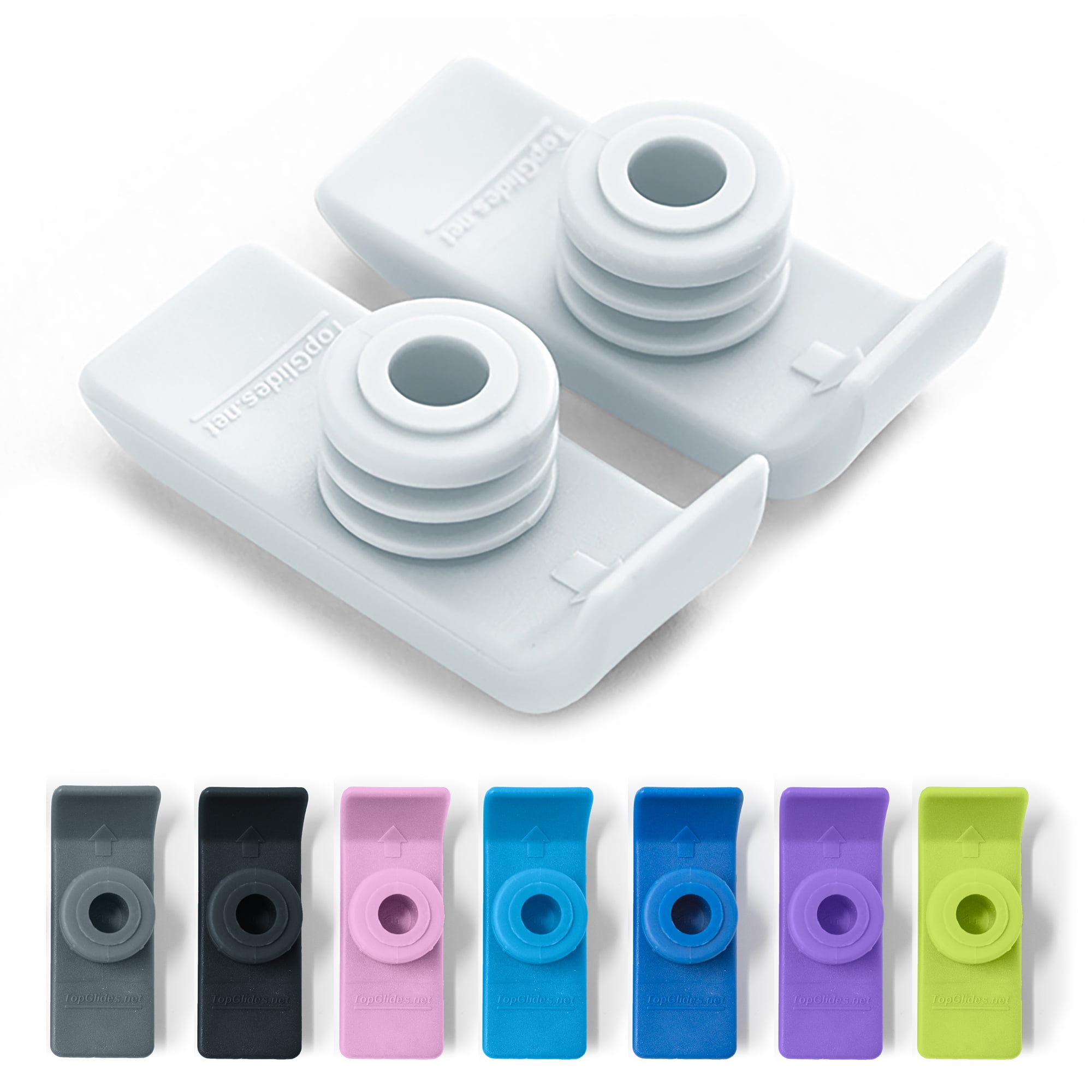 Top Glides, 2PCS Top Glides TuffSki Walker Ski Glides, White - Walmart.com