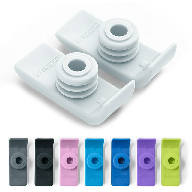 2PCS Top Glides TuffSki Walker Ski Glides - 1 Pair (White) - Walmart.com