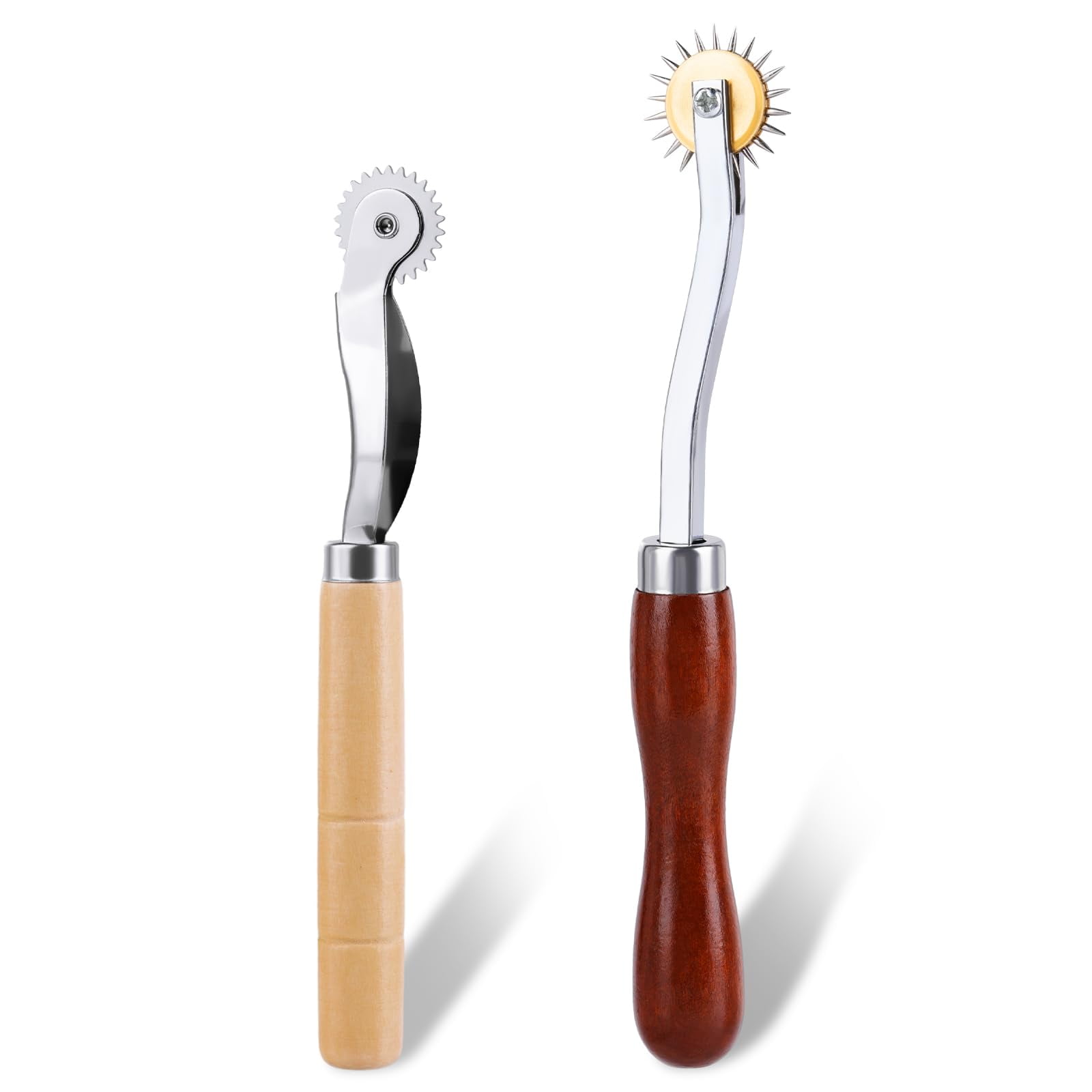 2PCS Tracing Wheel,Professional Stitch Marking Spacer,Wood and ...