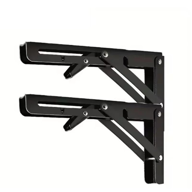 2PCS Triangle Folding Angle Bracket Heavy Support Stainless Steel ...