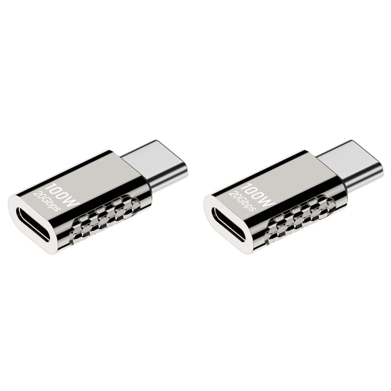 2PCS Type-C Multifunction Adapter Type-C Female to Type-C Male Adapter ...