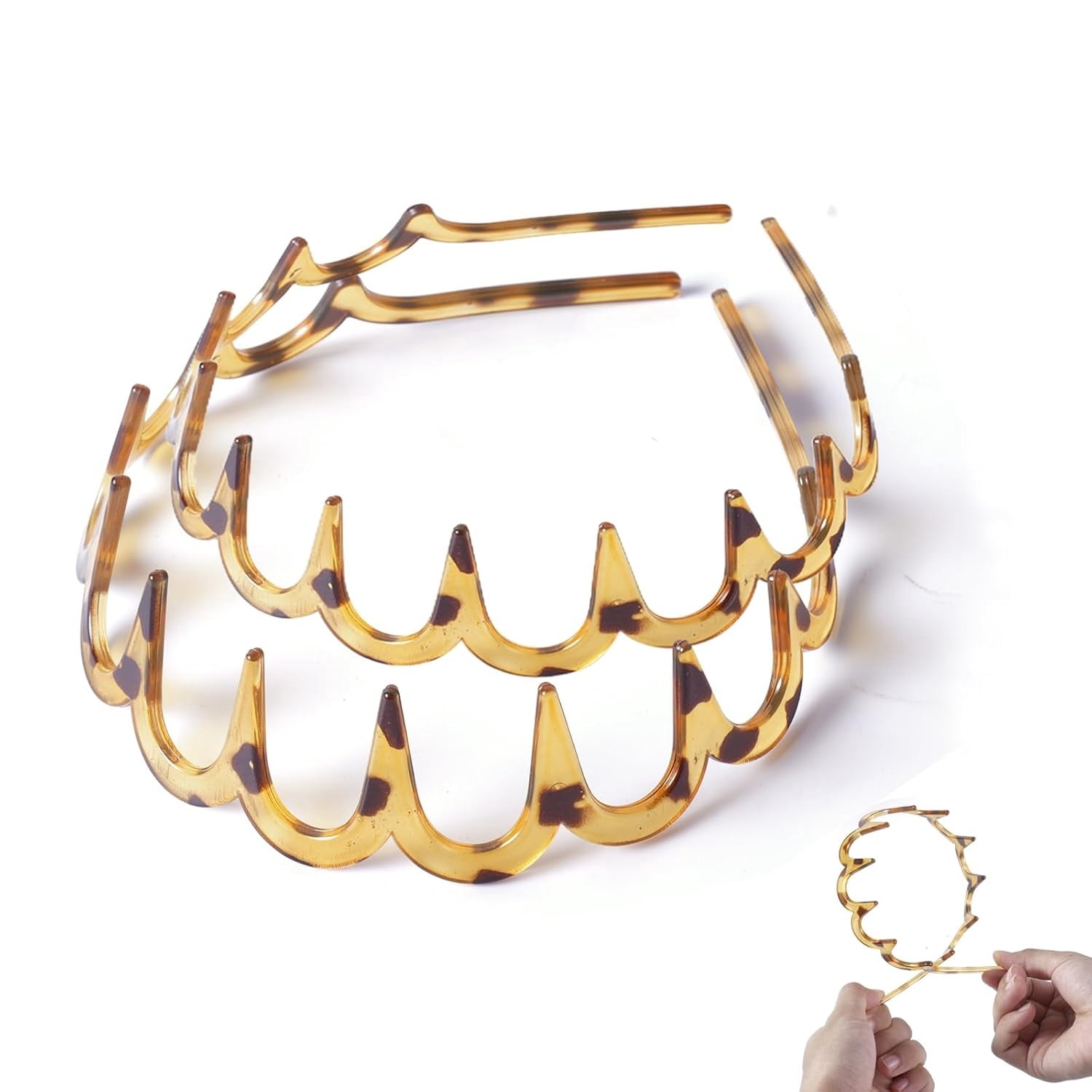 2PCS U Shape Fashion Tooth Hair Comb Headband 2025 New, High Cranium ...