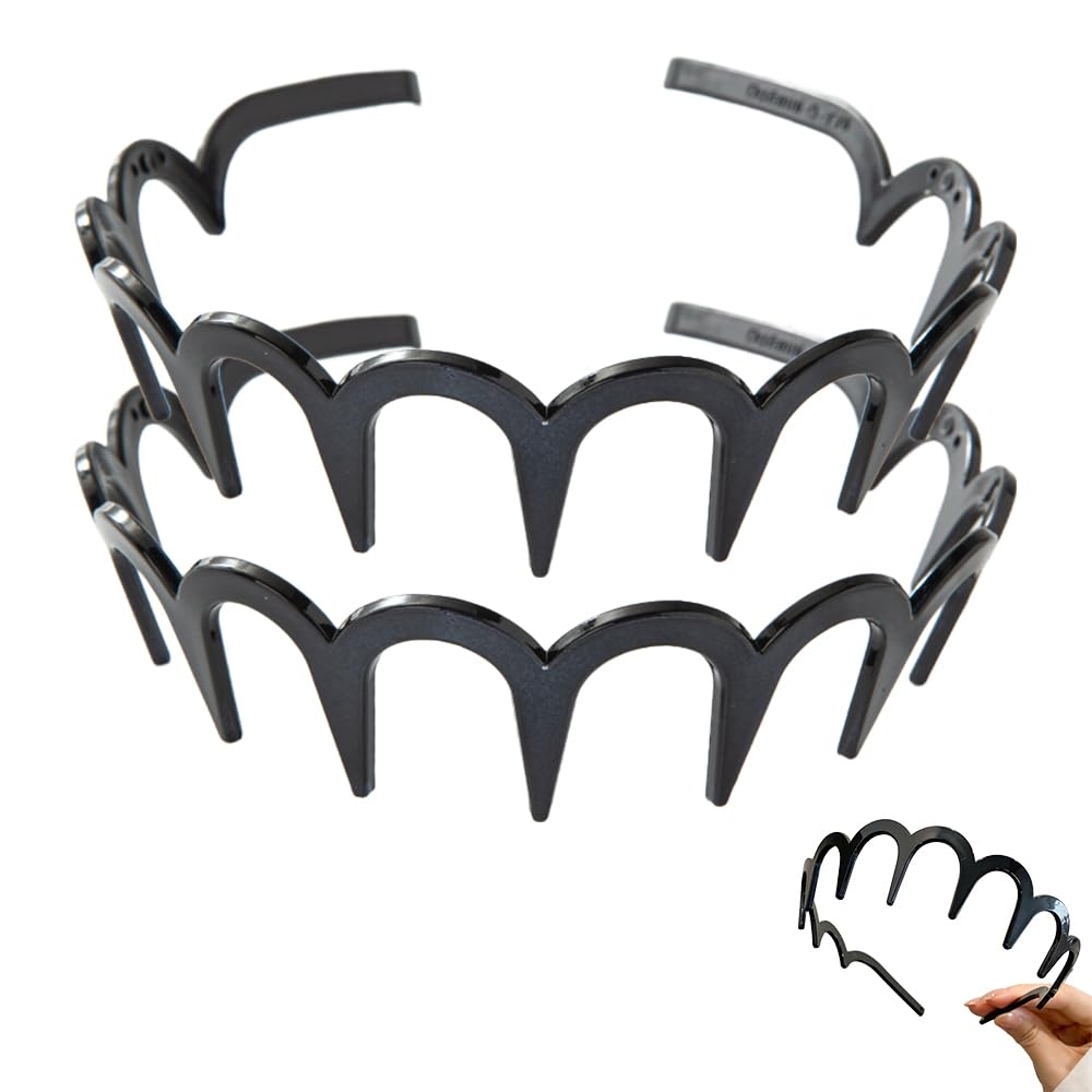 2PCS,U Shape Fashion Tooth Hair Comb Headband, 2025 Upgrade High ...