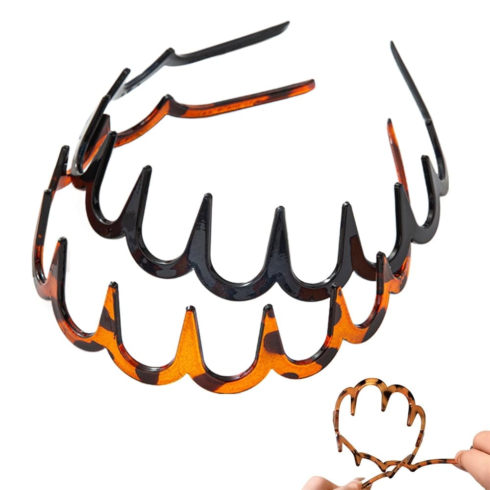 2PCS,U Shape Fashion Tooth Hair Comb Headband, 2025 Upgrade High ...