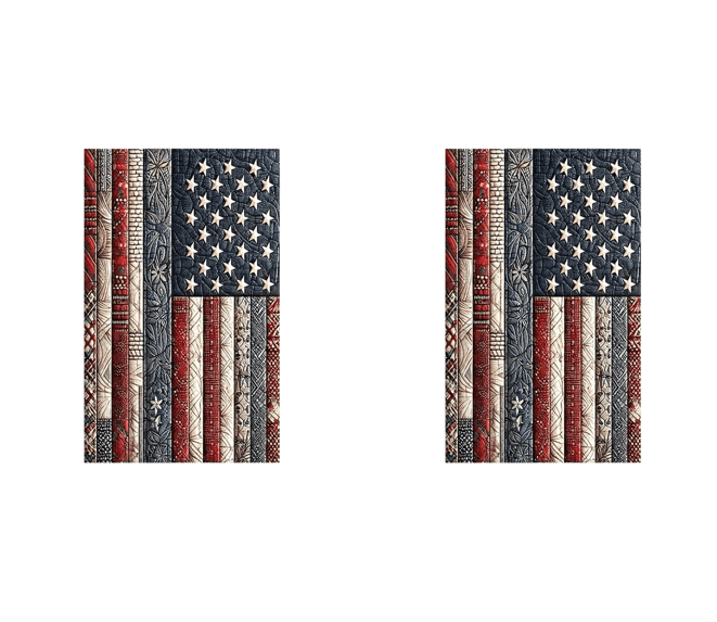 2PCS USA Flag 5D Diamond Painting Kit, Patriotic Full Drill Craft Kit ...