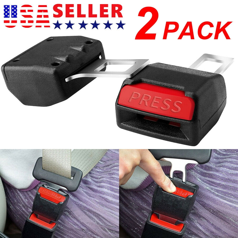 2PCS Universal Car Safety Seat Belt Seatbelt Clip Extender Extention ...